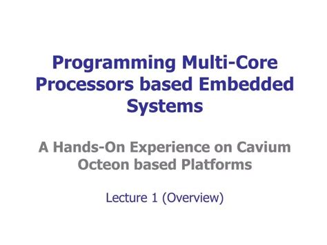 Ppt Lecture 1 Overview Powerpoint Presentation Free Download Id