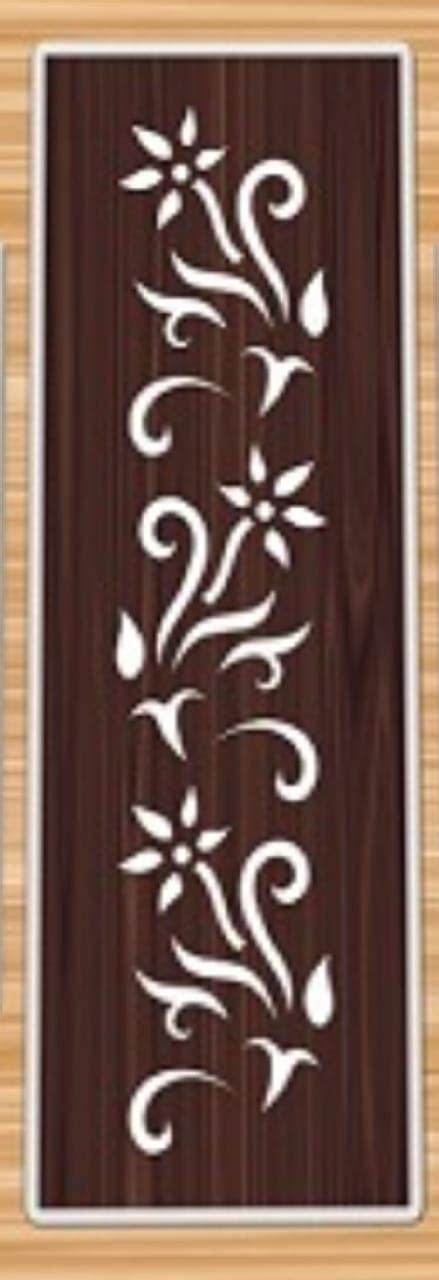 Flower With Curl CNC Door Design Makerbhawan