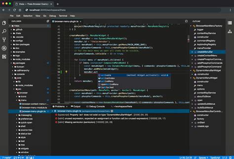 Eclipse Theia ออกเวอร์ชัน 1 0 Ide ที่พัฒนาต่อจาก Vs Code แต่รันในเบราว