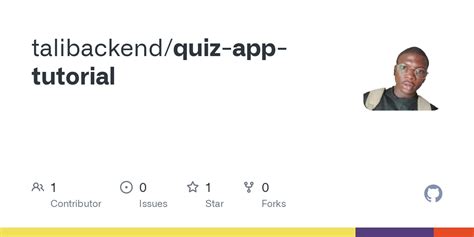 GitHub Talibackend Quiz App Tutorial