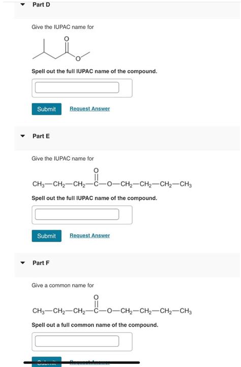 Solved Give The IUPAC Name For Spell Out The Full IUPAC Name Chegg Com
