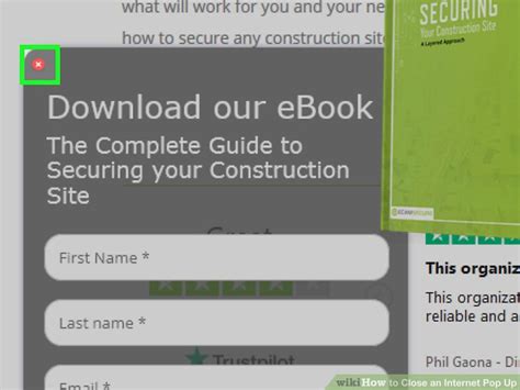 Ways To Close An Internet Pop Up WikiHow
