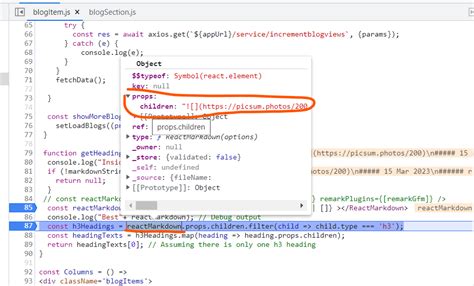 Reactjs While Trying To Get The H Heading Text Value Using React Markdown Throws Error