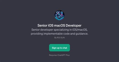 senior ios macos developer gpt ios macos development taaft