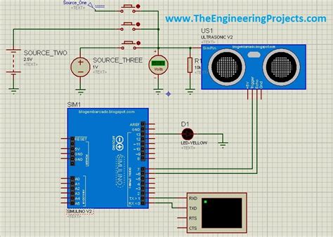Ultrasonic Sensor Simulation In Proteus