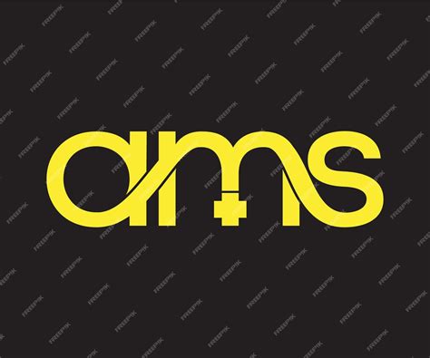 Premium Vector Ams Initial Letter Mark Ligature Style Logo Design Template