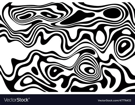 Abstract Wave Background Liquid Wavy Lines Vector Image