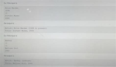 Solved Define The Artist Class With A Constructor To