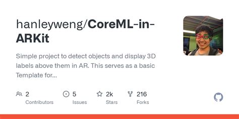 Github Hanleywengcoreml In Arkit Simple Project To Detect Objects And Display 3d Labels