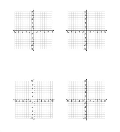 Printable Graph Paper Multiple Graphs