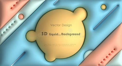 Vector Illustration Abstract Element With Dynamic Shape Gradient Color 3d Rendering