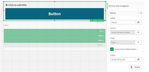 Multiple Values In Select In Field Action Of Butto Qlik Community