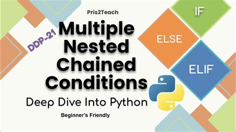 Understanding Nested If Chained If Elif Else And Multiple If
