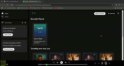 kajal singh on linkedin html css webdevelopment spotifyclone