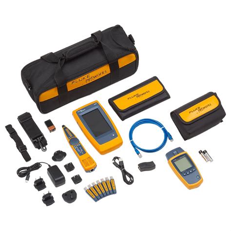 Fluke Networks Linkiq Coax Twisted Pr Kit With Microscanner2 Intellitone Pro Cable Tester