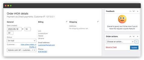 User Experience Feedback Documentation Woocommerce