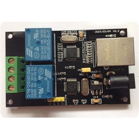 2 Relay Ethernet Relay Smart Home Remote Control Network Relay