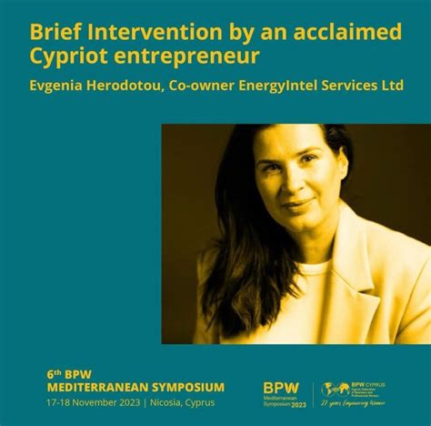 Eugenia Herodotou On Linkedin Bpwcyprus Bpwmediterraneansymposium Womeninbusiness…