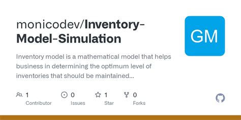 Github Monicodev Inventory Model Simulation Inventory Model Is A Mathematical Model That