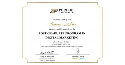 Saurav Sarkar On Linkedin Post Graduate Program In Digital Marketing