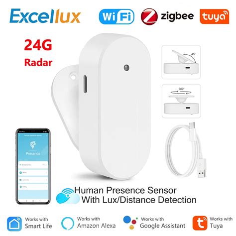 Tuya Wifi Zigbee Smart Human Presence Detector Millimeter Wave Radar Motion Sensor 5v Home