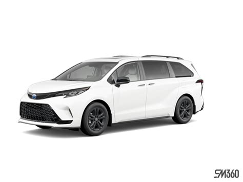 White Toyota Sienna 2025