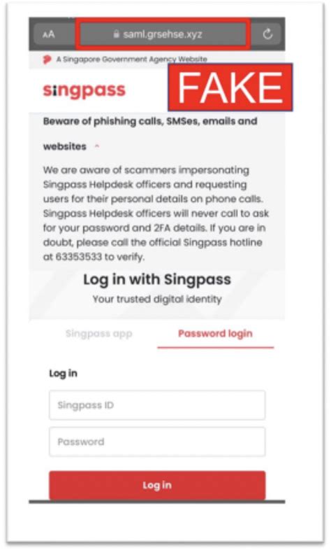 Scammers Targeting Victims Through Sms To Obtain Singpass Login Scammers Targeting Victims Through Sms To Obtain Singpass Login