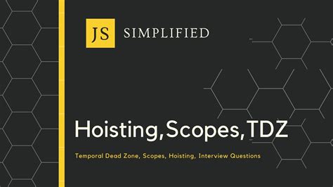 Hoisting Temporal Dead Zone Scopes Müsahibə Sualları Youtube