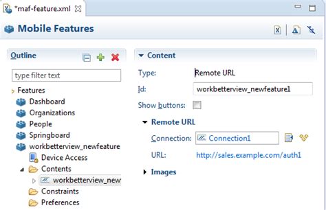 21 implementing application feature content using remote urls