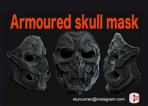 Armoured Skull Mask 3d Print Model Download Free