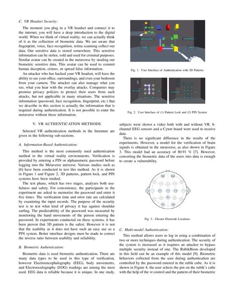 Security Of Virtual Reality Authentication Methods In Metaverse An Overview Deepai