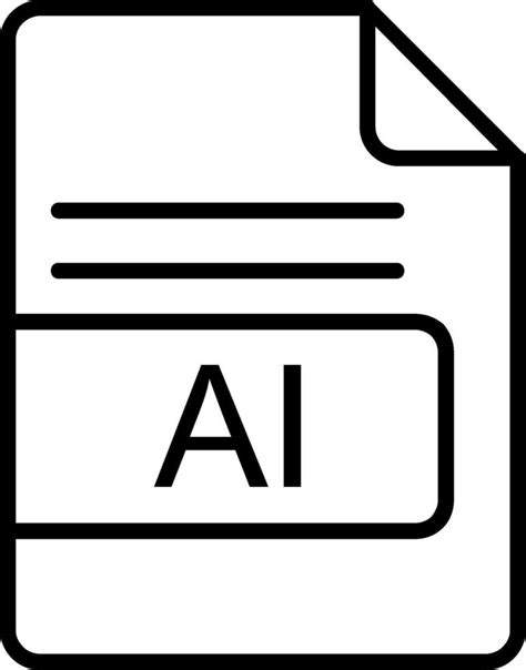 Ai File Format Line Icon 43258606 Vector Art At Vecteezy