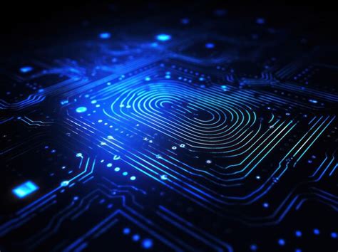 premium ai image concept image technology background fingerprints