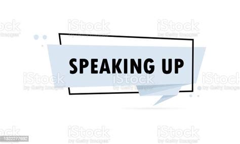말하기 종이 접기 스타일의 음성 거품 배너 텍스트 말하기와 스티커 디자인 템플릿 벡터 Eps 10 흰색 배경에 격리 Brand Name Online Messaging