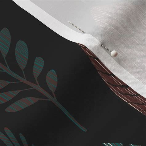 Rustic Autumn Vibe Textured Leaf Pattern Fabric Spoonflower