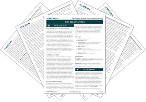 The Destructors Study Guide Literature Guide Litcharts