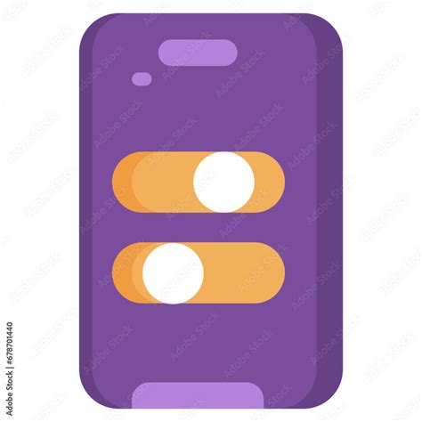 Togle Button Multimedia Option Web Page Interface Ui Smartphone Svg Stock Vektorgrafik Adobe Stock