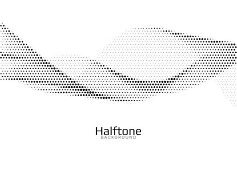 Wave Style Halftone Design Background Vector Free Vector Halftone Design Halftone Glass