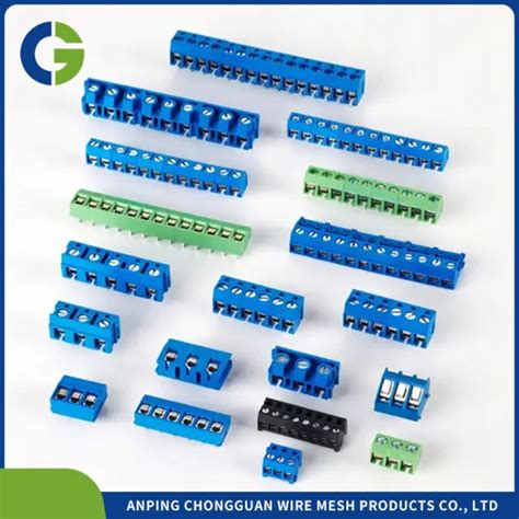 Mm Pitch Pin Female Pluggable Terminal Block With Fixed Screws Terminal Block And Cable