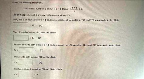 solved prove the following statement suppose a and b are any real