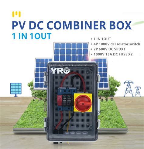 Pv Strings Dc Combiner Box 1000v For Solar Panel With Dc Isolator