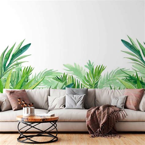 Custom Watercolor Green Grass Wall Mural Nature Renters Friendly Wallp