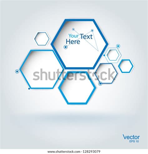 hexagon web design vector stock vector royalty free 128293079