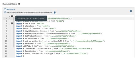 Import Considered As Duplicated Lines In Sonarqube Report False