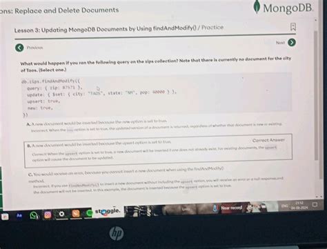 Ons Replace And Delete Documents 1 MongoDB StudyX