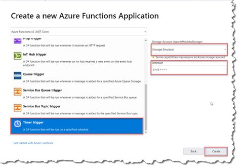 Create Timer Trigger Azure Function In Visual Studio 2019 Azure Lessons