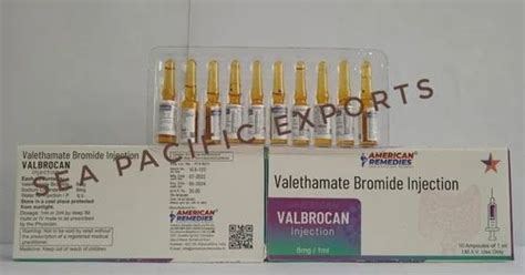 Liquid Valethamate Bromide Valbrocan Injection Packaging Size 1ml 8mg At ₹ 30 Unit In Nagpur