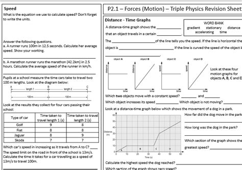 OCR Gateway GCSE Physics P Revision Mat Teaching Resources