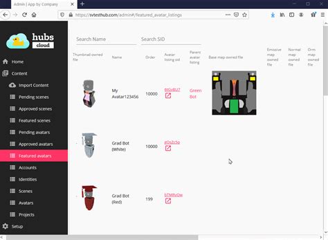 The “state” Field Of An Avatar Can Not Be Edited From “featured Avatars” And An Error Message Is