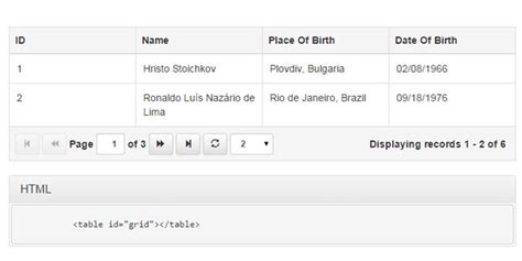 Js Tutorial Jquery Grid By